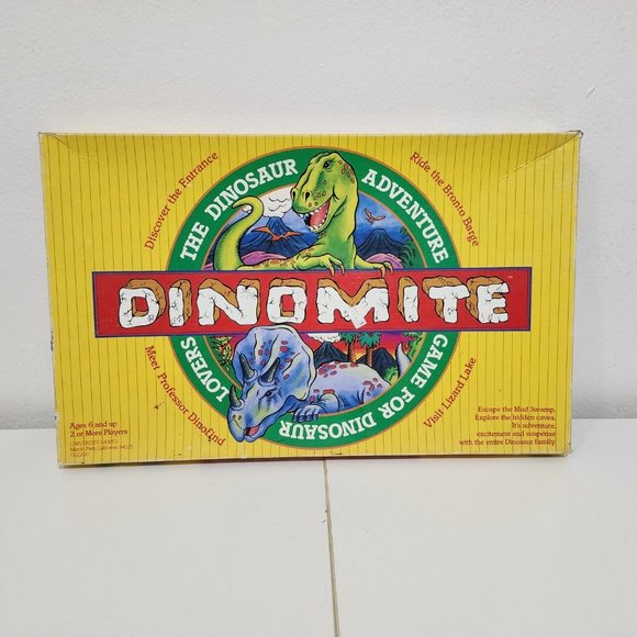 Vintage | Games | Vintage Dinomite The Dinosaur Adventure Board Game ...
